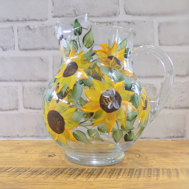 Sunflower Pitcher - Etsy