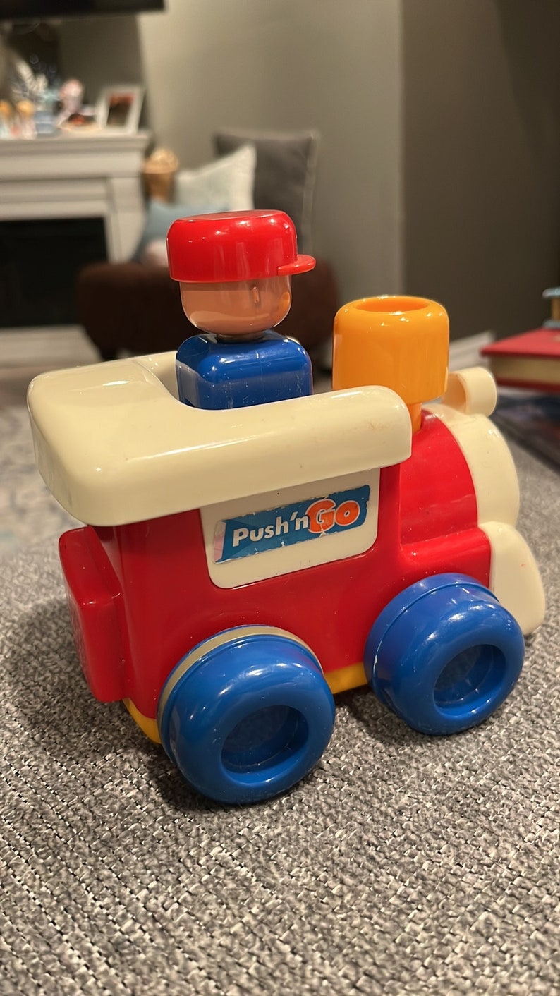 Vintage Train Car Engine 1991 TOMY Push N' Go Toy 90s Toy RARE - Etsy