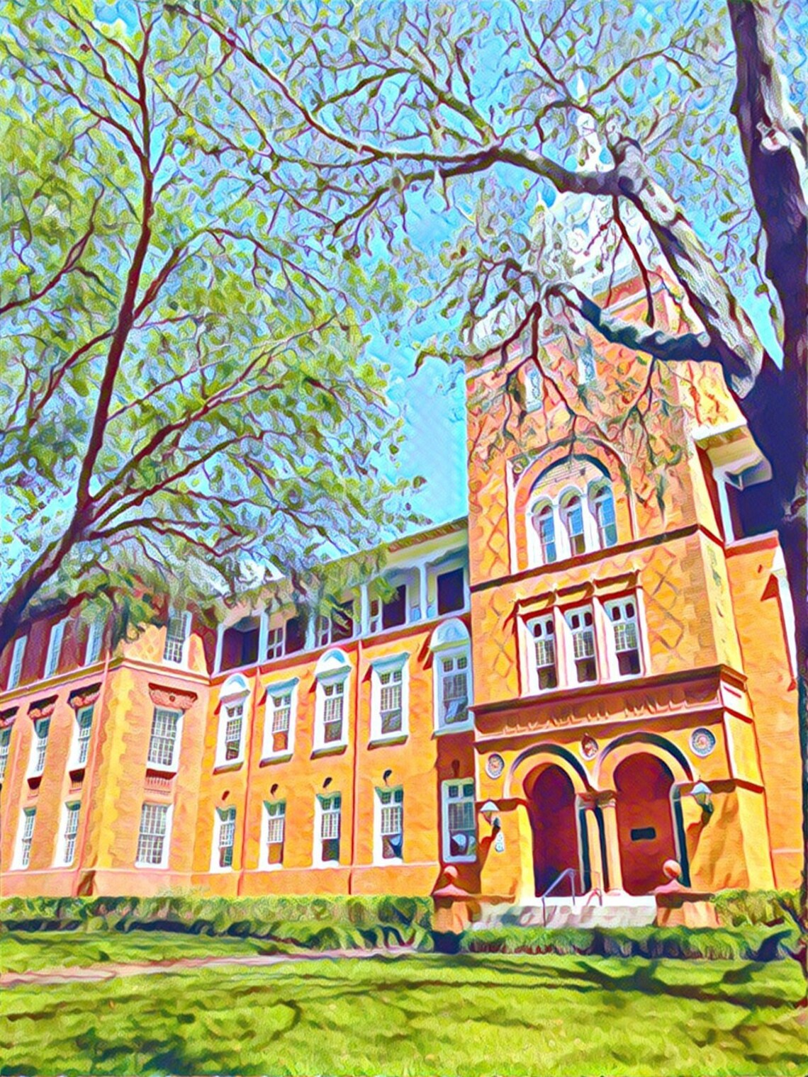 Stetson University Campus Fountain Elizabeth Hall Deland FL - Etsy