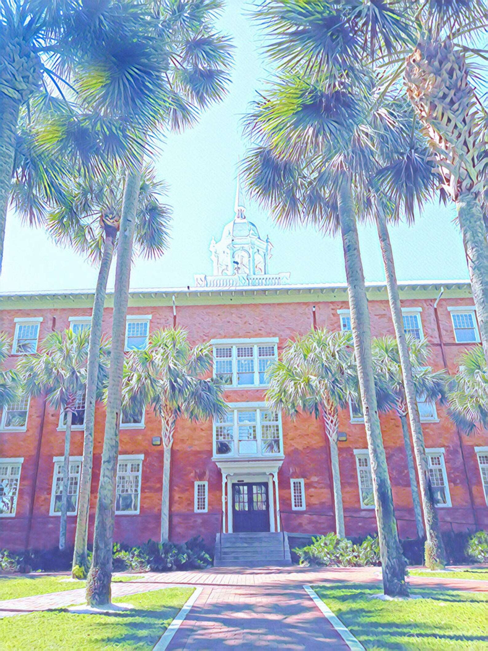 Stetson University Campus Fountain Elizabeth Hall Deland FL - Etsy