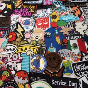 IRON Bundle of 75 Randomly Picked Mystery Iron on Patches | Etsy