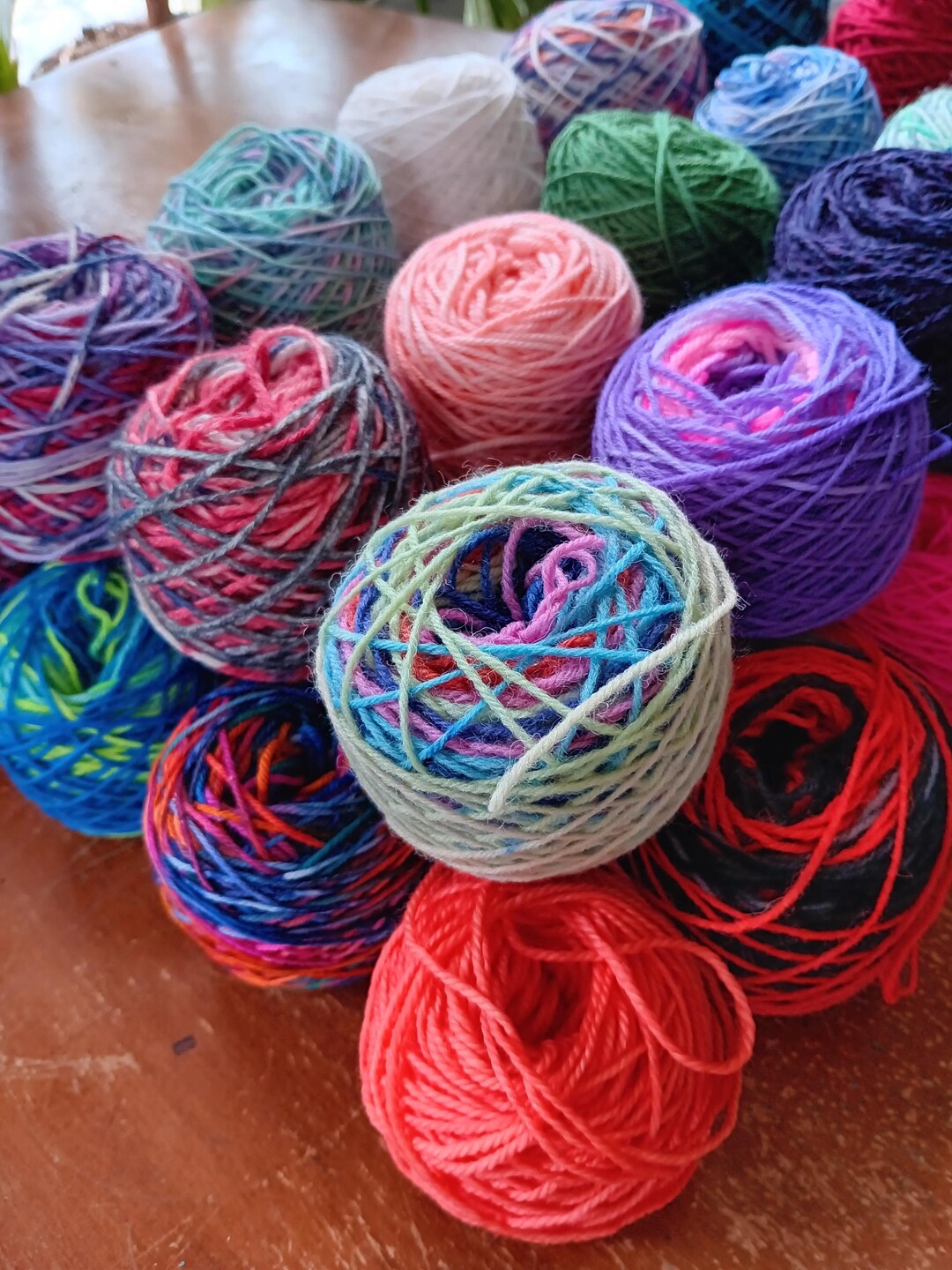 6 Mystery Cakes 150 Grams Total Scrappy Sock Yarn 25 Grams per Cake ...