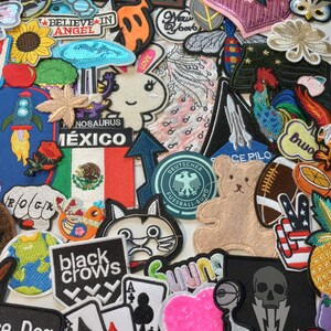 500 MIXED SEW on and IRON on Patches, Randomly Selected Patch Lot ...