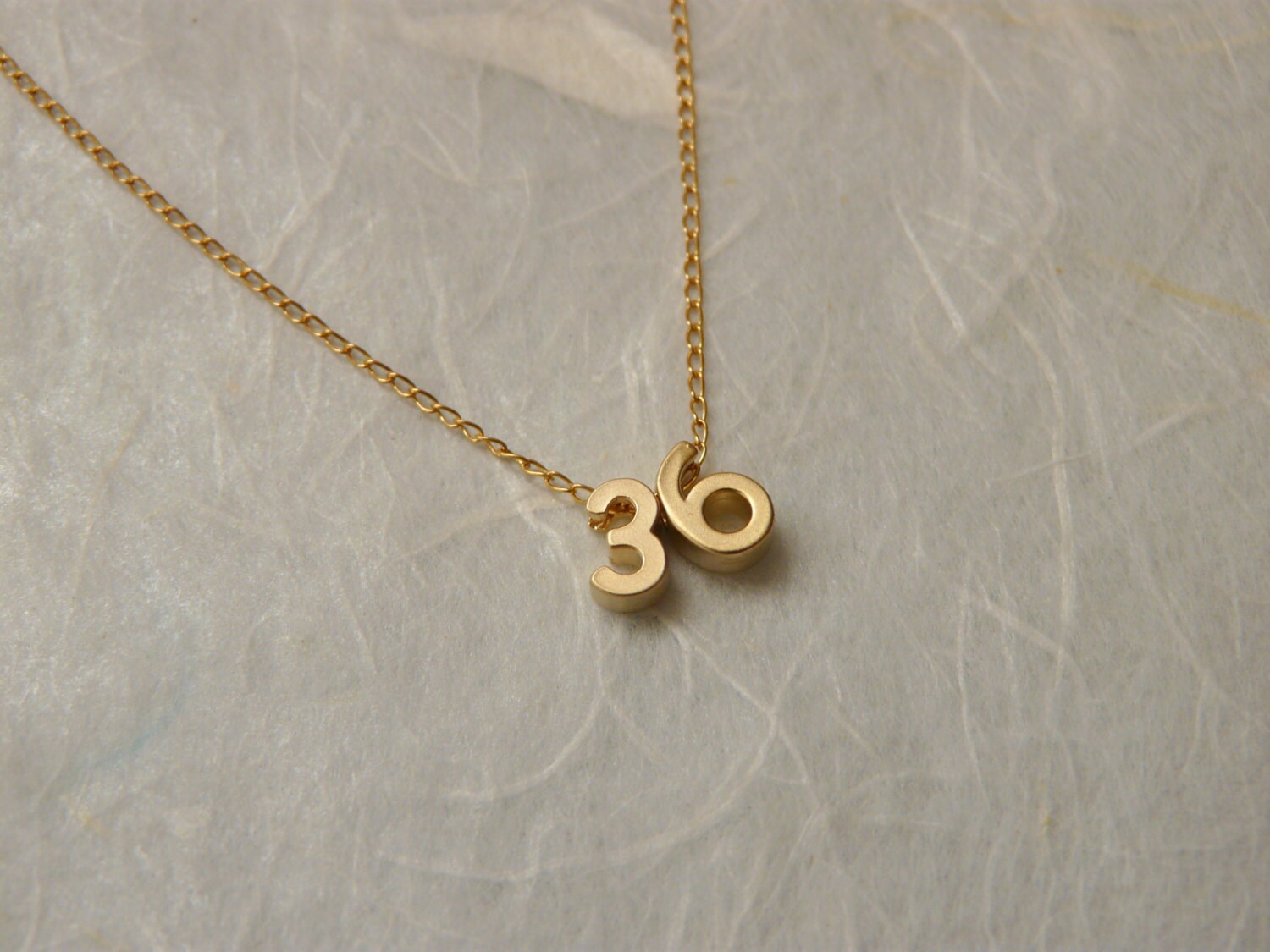 Number Necklace Personalized Number Necklace Custom Number - Etsy
