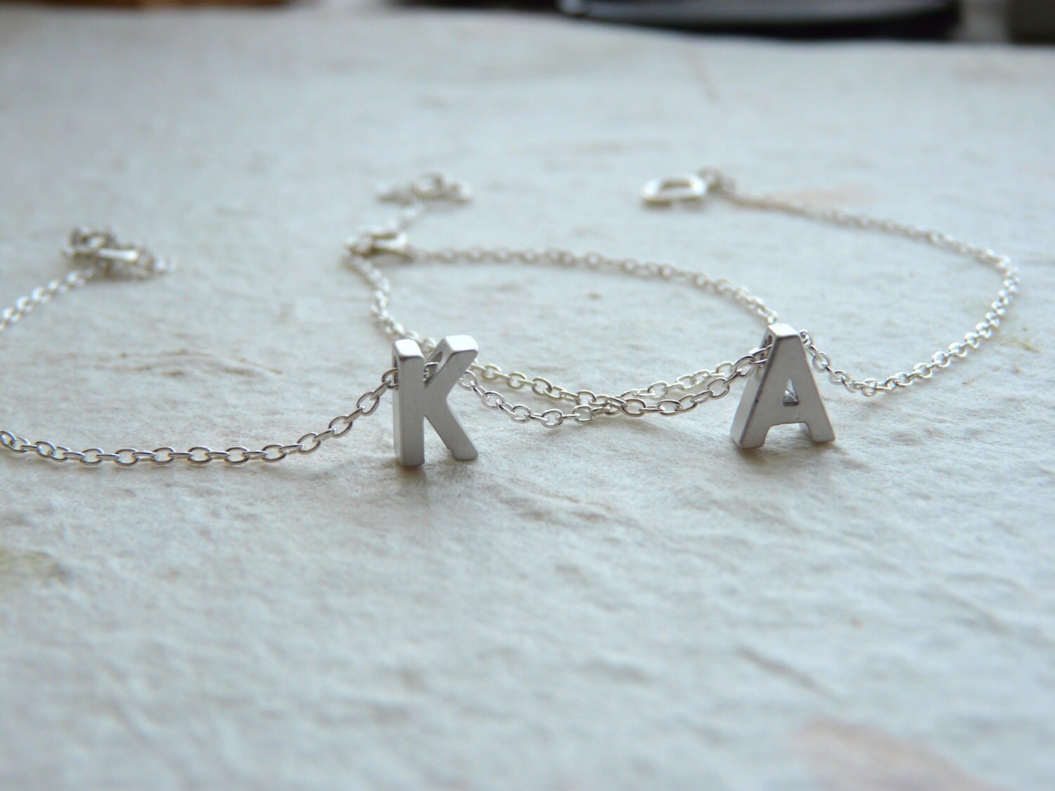 Initial Bracelet Letter Bracelet Personalized Bracelet - Etsy