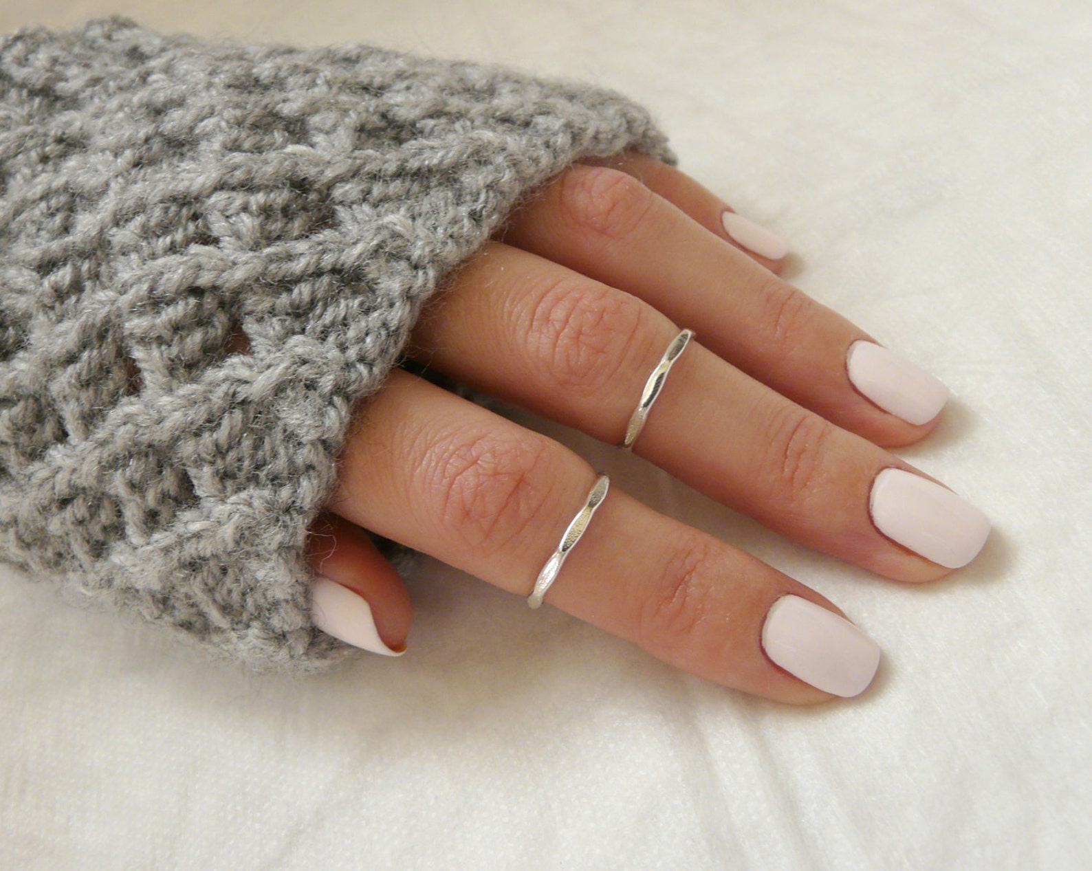 Sterling Silver Knuckle Rings Stacking Rings2 Knuckle Ring | Etsy