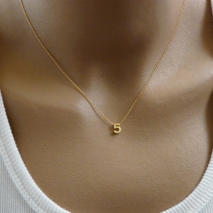 Number Necklace, Personalized Number Necklace, Custom Number Necklace ...