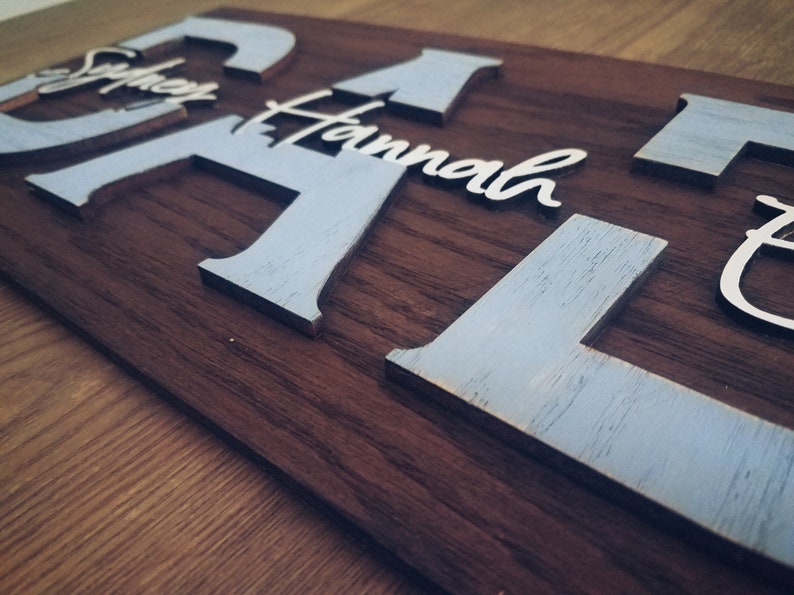 Paper, Party & Kids Kids' Crafts Personalized wood name letters RETRO ...