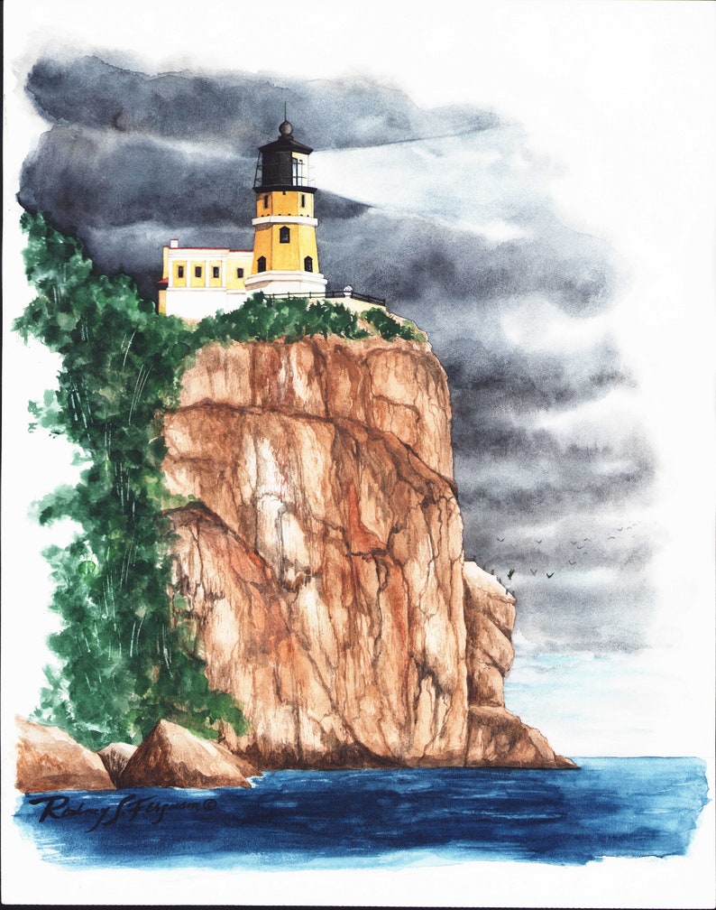 Split Rock Art Print of Minnesota Lighthouse Gift of Interior Design ...