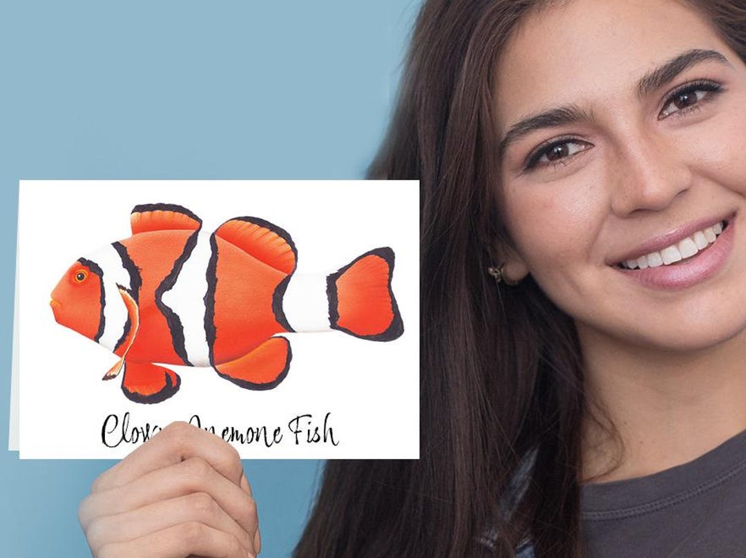 Tropical Salt-water Fish Note Cards for Christmas Gift Giving of ...