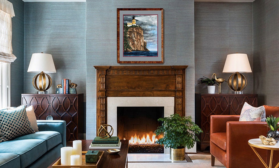 Split Rock Art Print of Minnesota Lighthouse Gift of Interior Design ...