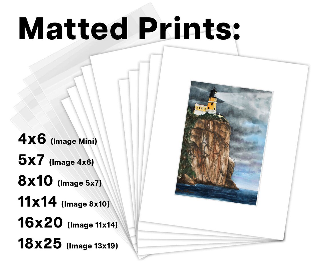 Split Rock Art Print of Minnesota Lighthouse Christmas Gift of - Etsy