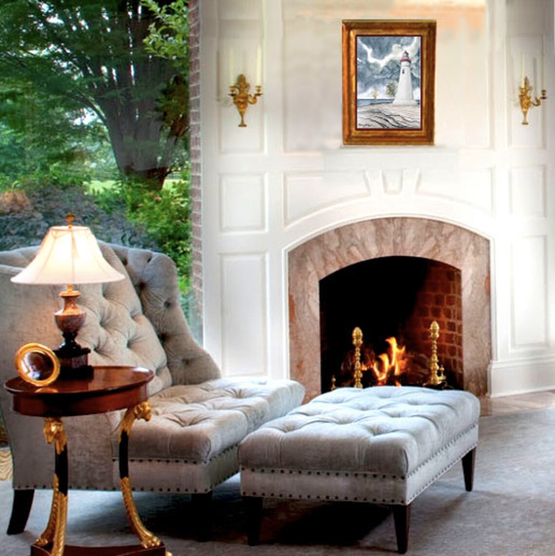 Marblehead Art Print of Ohio Lighthouse Gift for Wall Decor of ...