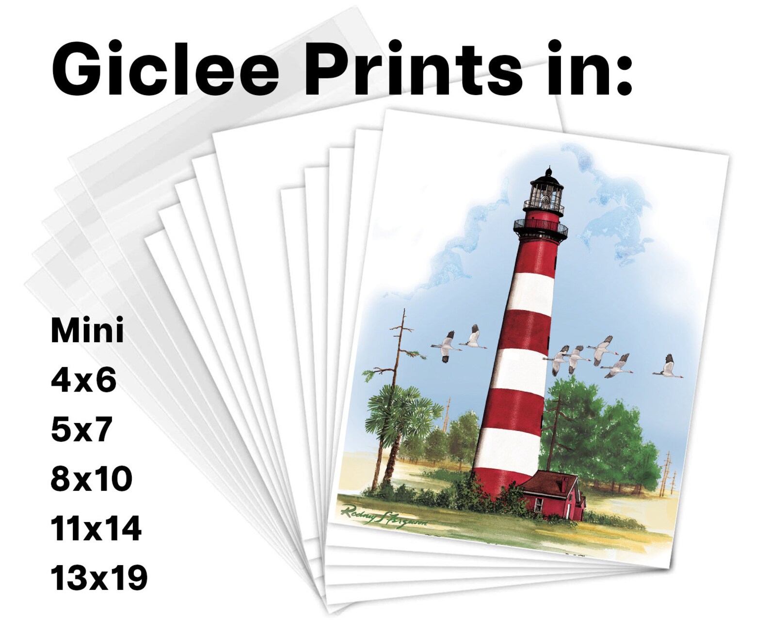 Assateague Lighthouse Art Print for Wall Decor Interior Design for ...