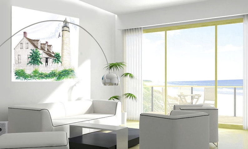 Key West Art Print of Florida Lighthouse Gift for Wall Decor Key West ...