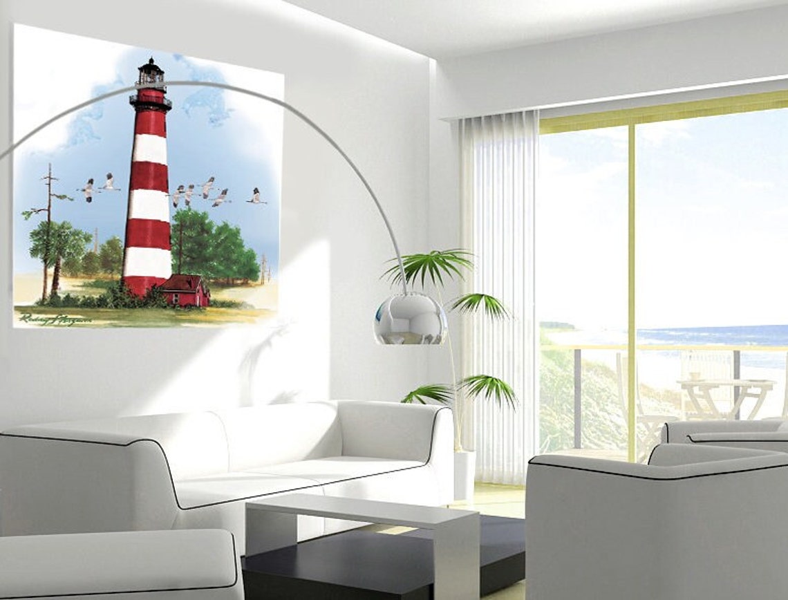 Assateague Lighthouse Art Print for Wall Decor Interior Design for ...