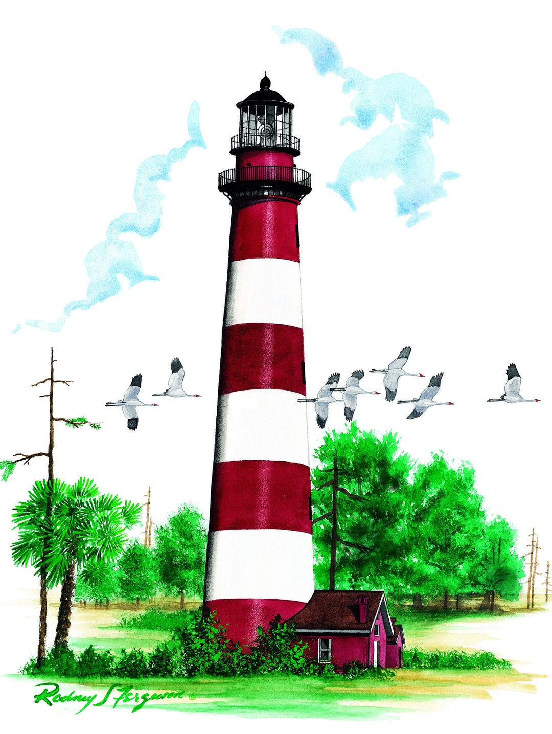 Assateague Lighthouse Art Print for Wall Decor Interior Design for ...
