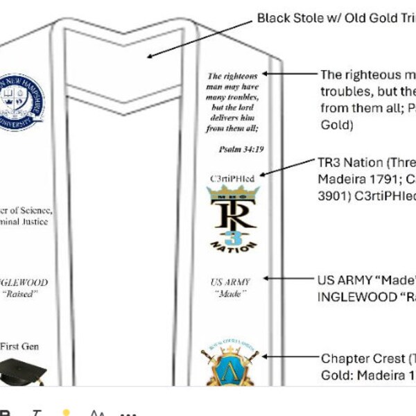 Army Graduation Stole - Etsy