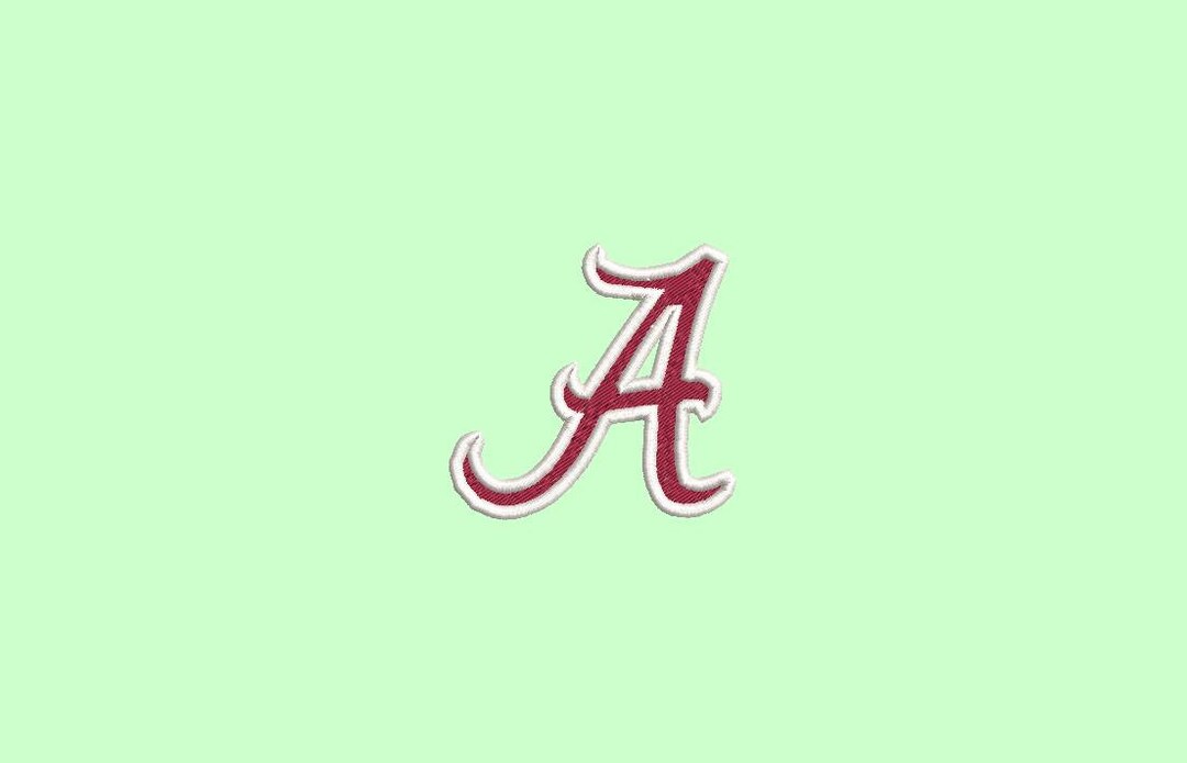 Alabama A Digitized Embroidery Design/alabama Initial Logo/ - Etsy