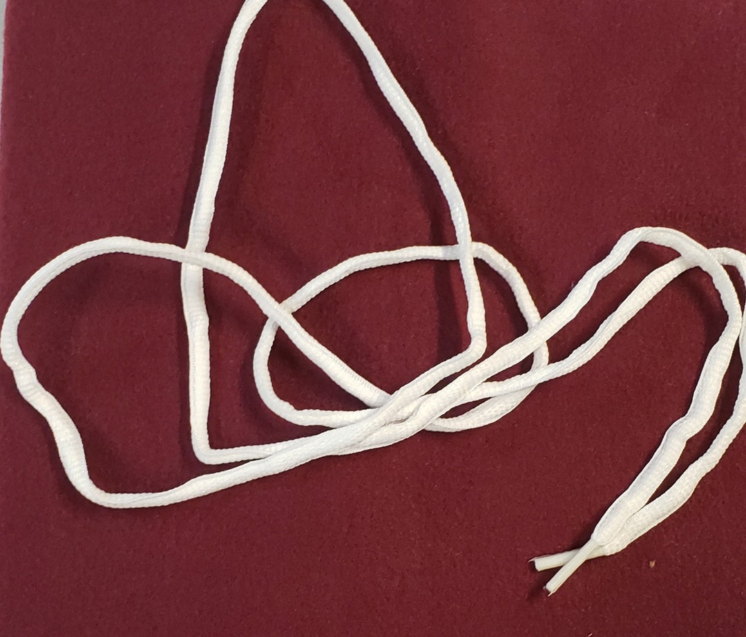 White Draw String 52" X .25" /white Jacket Hoodie Draw String/white ...