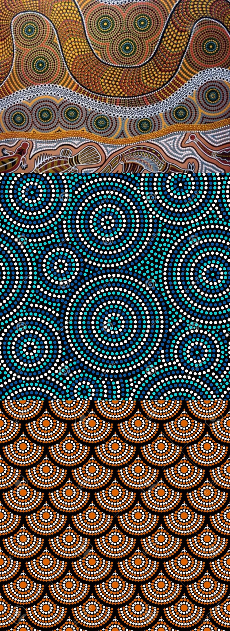 Aboriginal Print Digital Paper/12 x 12 JPEG Aboriginal Digital | Etsy