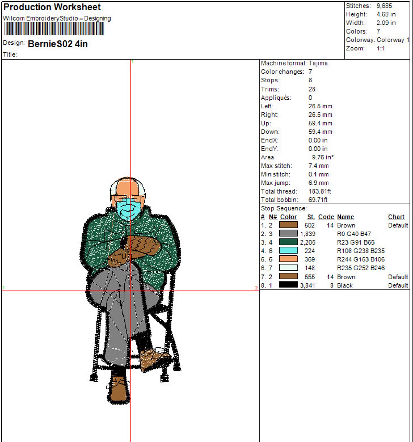 Bernie Sanders Meme Machine Embroidery File/dst - Etsy