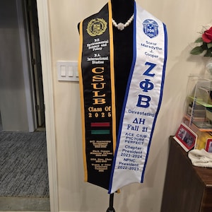 Color Blocked Hbcu/nursing/masters/bachelors Degree/custom Embroidered ...