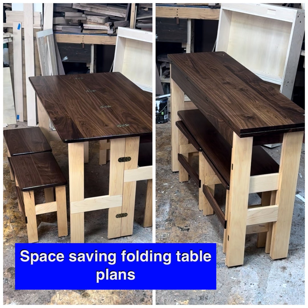 Length Wise Folding Table PLANS - Etsy