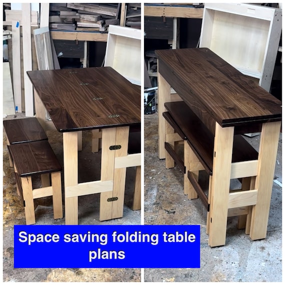 Small Folding Table Plans 25 Clever DIY Folding Table Ideas With Free