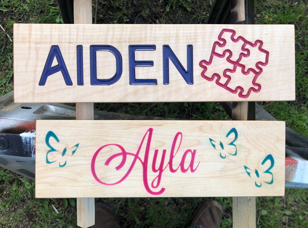 Personalized Childrens Name Plates - Etsy