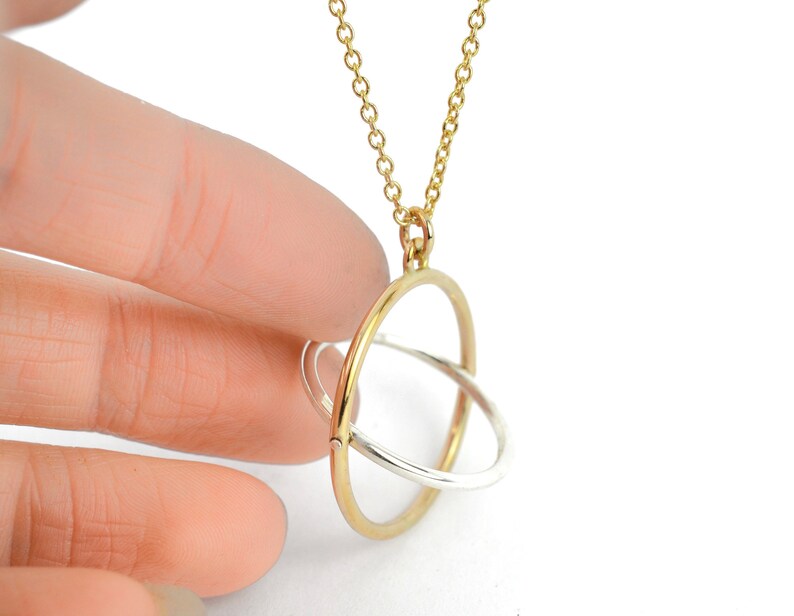 Fidget Spinner Kinetic Circle Necklace Spinning Sensory - Etsy