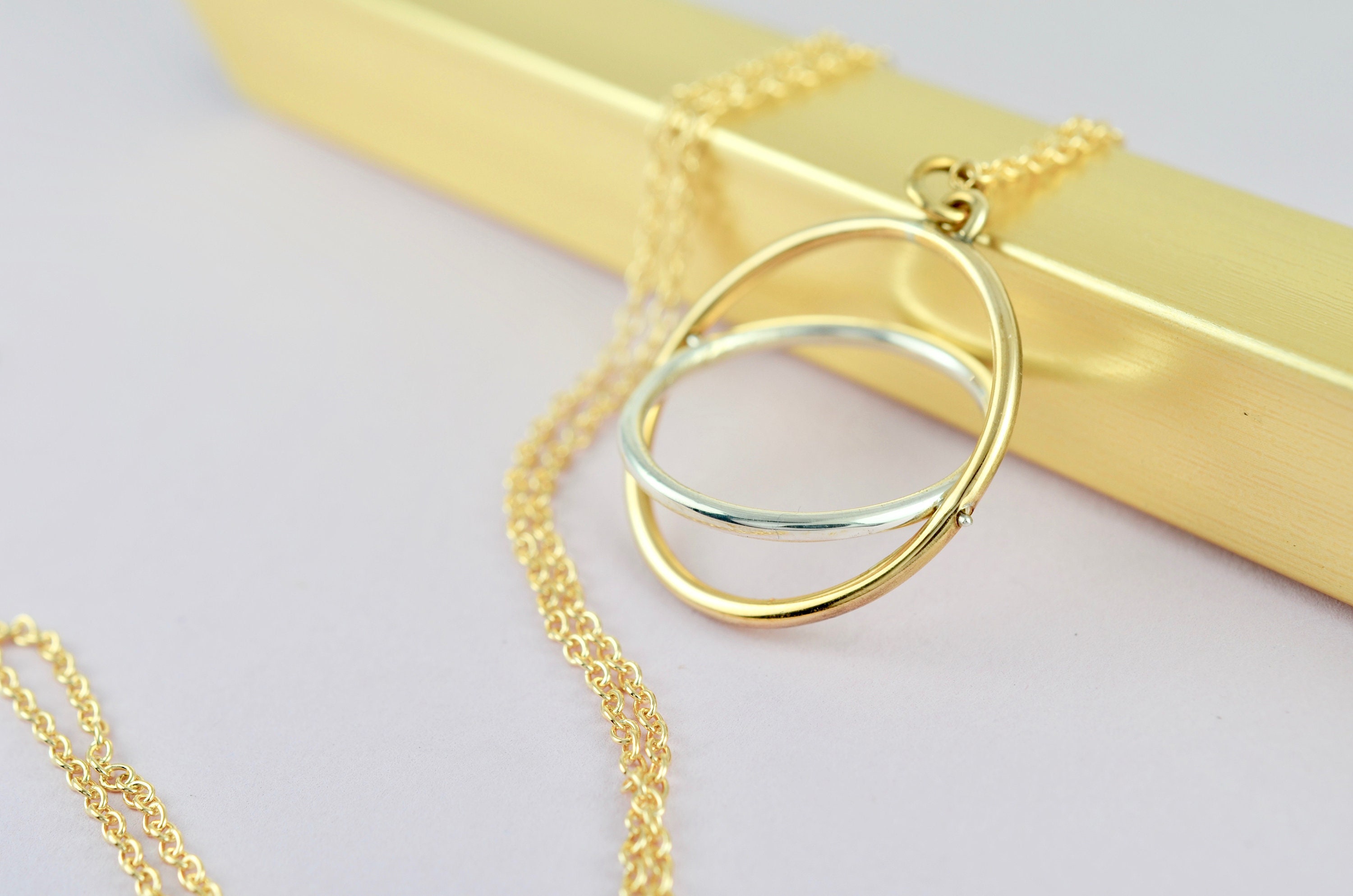 Fidget Spinner Kinetic Circle Necklace Spinning Sensory | Etsy