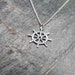 Sterling Silver Ship Wheel Necklace/nautical/silver Wheel/nautical ...