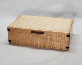 Curly Maple Wood Box | Etsy