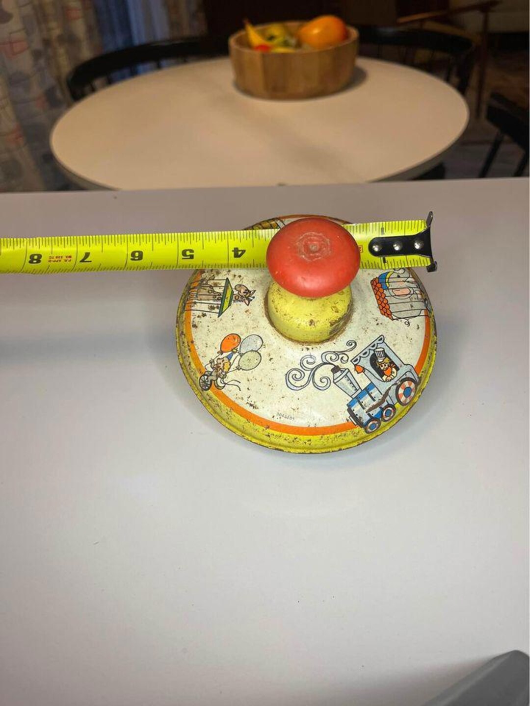 Vintage Metal Top 1950s Circus Print Toy Top Ohio Art Spinning Top - Etsy