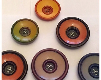Two tone buttons | Etsy