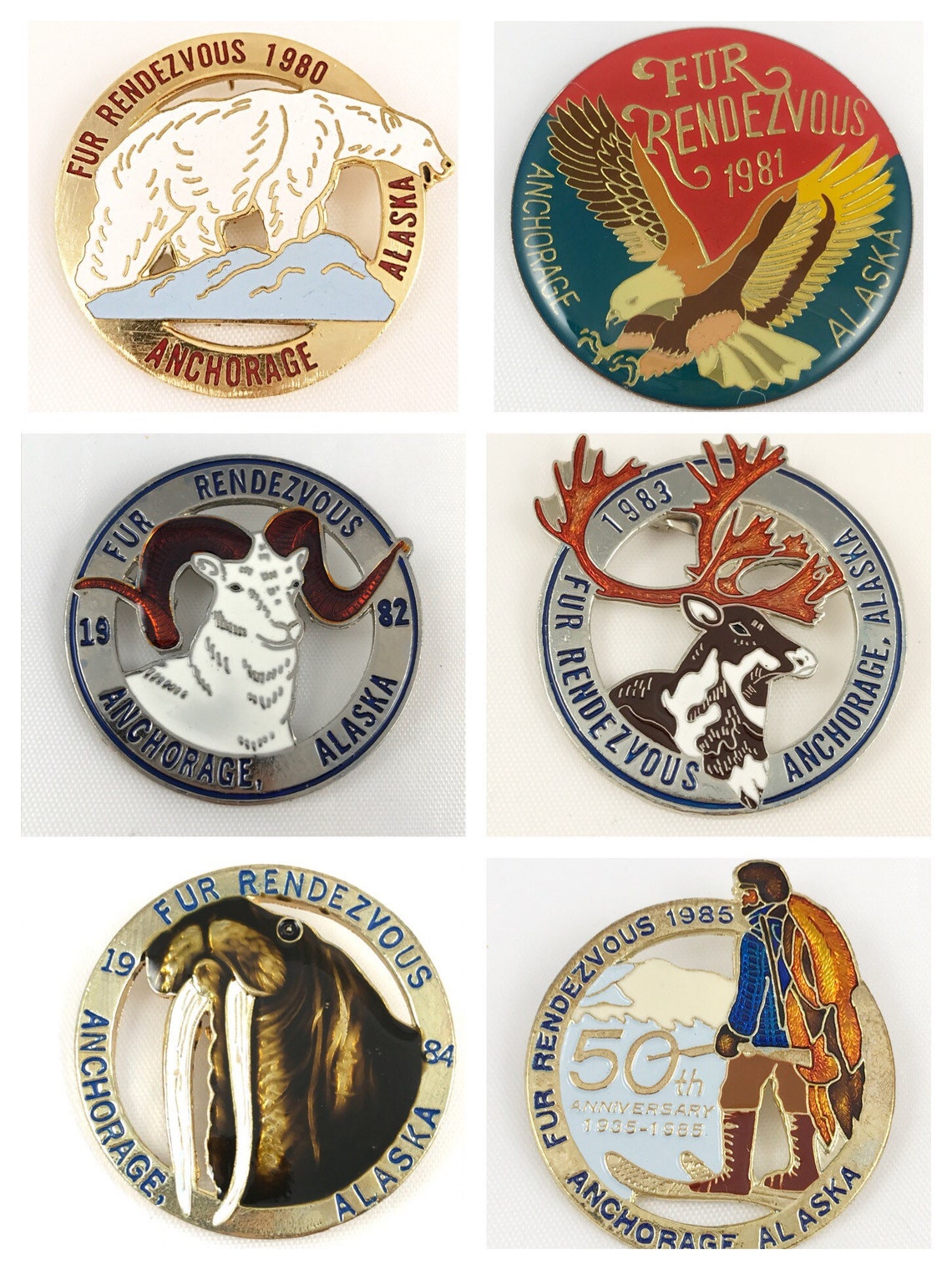 1984 Fur Rendezvous Anchorage Alaska Fur Rondy 1984 Pin / | Etsy