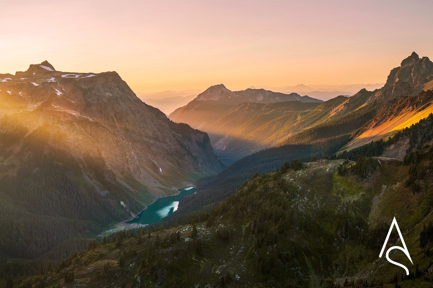 Pacific Northwest Mountain Sunset | PNW Wanderlust Gift | Nature Lover ...