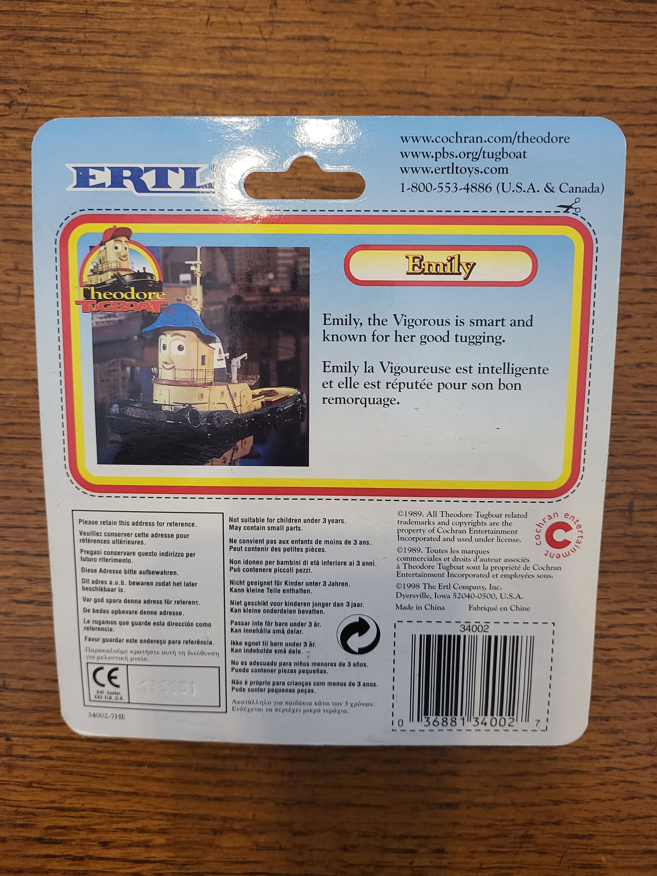 Ertl Theodore Tugboat Emily Diecast Character - Etsy