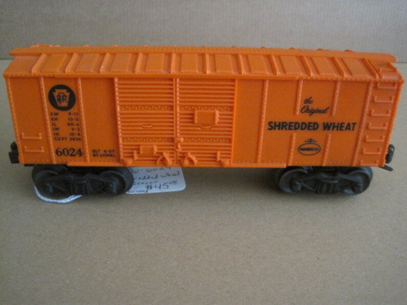 Lionel Trains Postwar 6024 Orange Pennsylvania Railroad Shredded Wheat ...