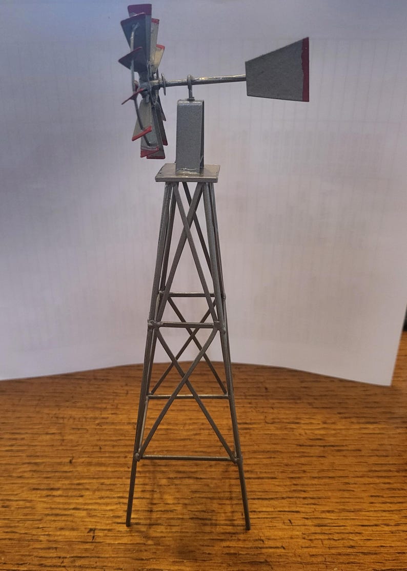 Town Square Miniatures Metal Windmill - Etsy