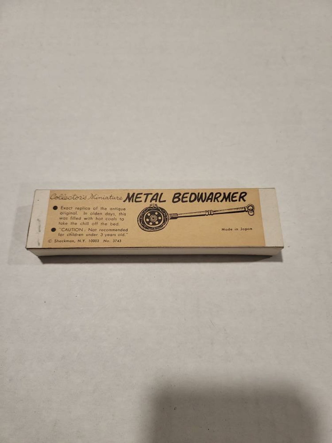 Shackman Collectors Miniatures Dollhouse Metal Bedwarmer - Etsy