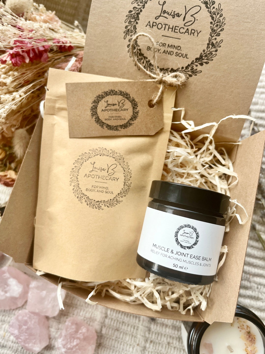 Muscle & Joint Gift Set | Muscle and Joint Ease Balm and Bath Salts ...