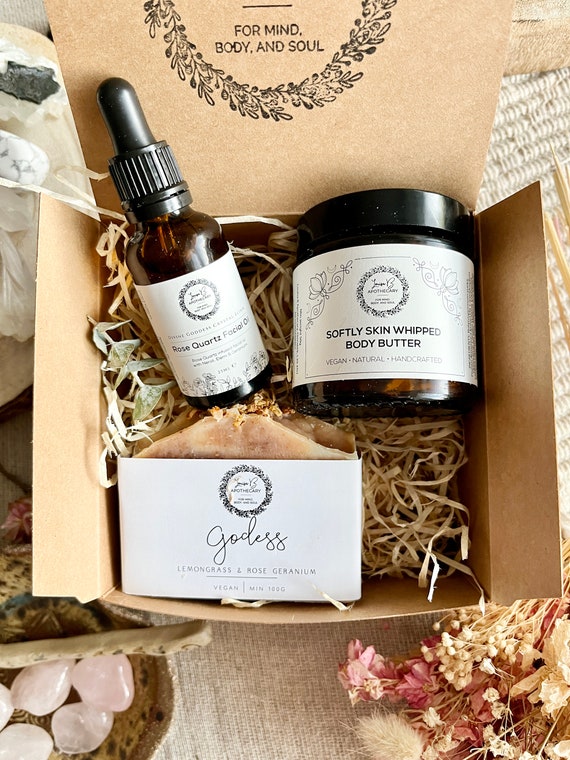 Beautiful Skin Spa Gift Set Aromatherapy Gift Set Body Butter Facial Oil and Soap Gift Set Gift for Her Etsy