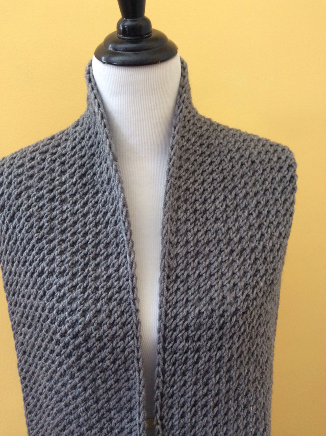 Grey Infinity Scarf Super Soft Cowl Scarf Double Loop Neck - Etsy