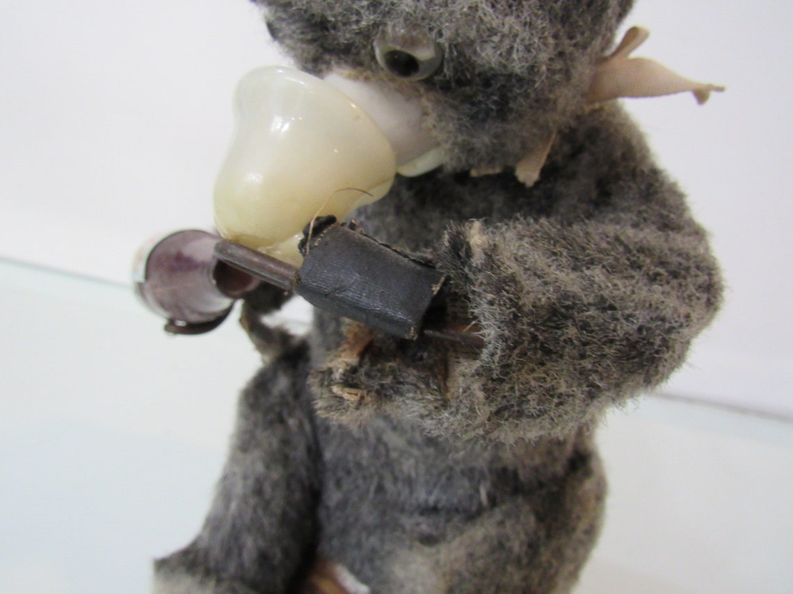 Automaton Drinking Bear Toy picnic Bear Tin Toy - Etsy