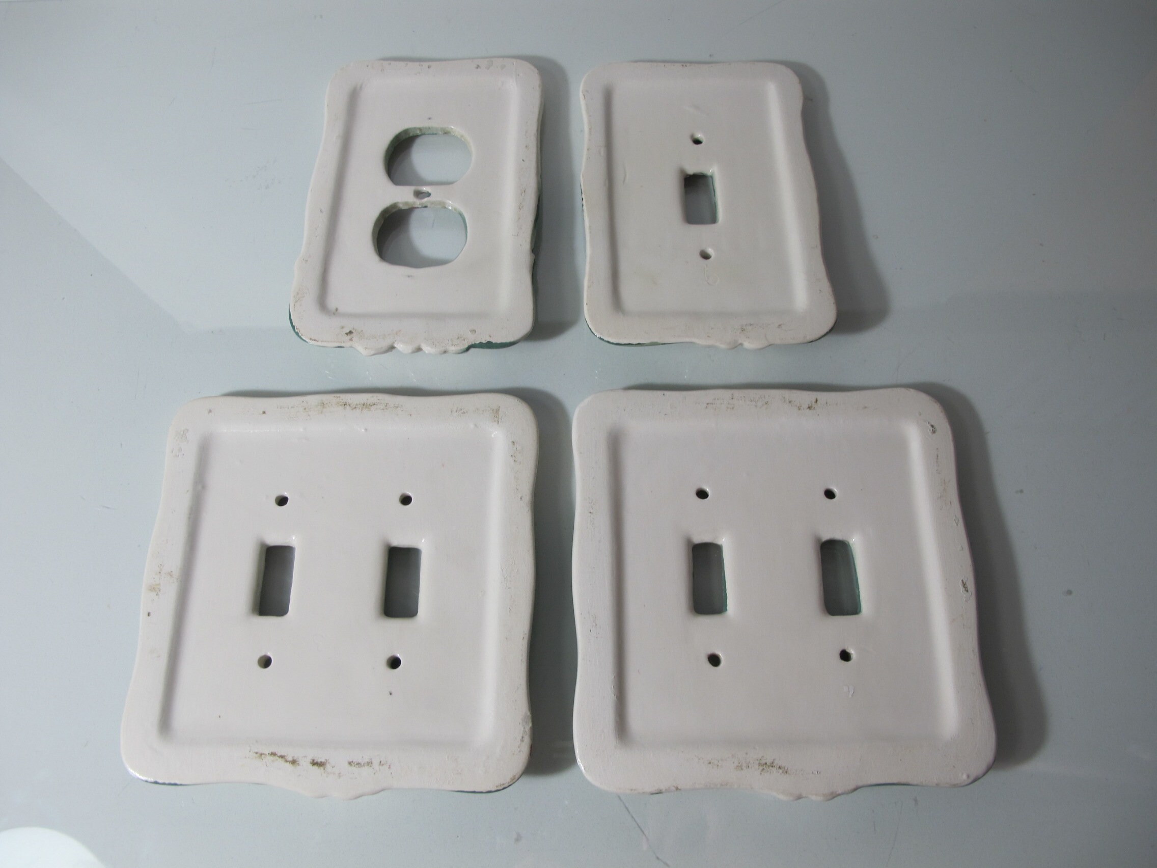 Floral Ceramic Switchplates / Wall Plug Plate 4 Available - Etsy