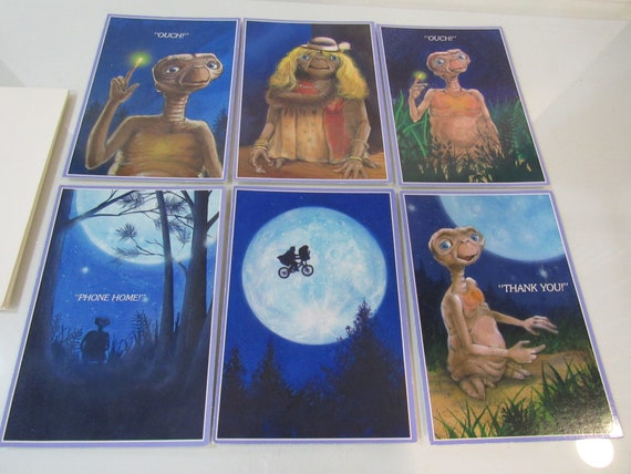 Authentic E.T. Movie Cards Extra Terrestrial Universal Studios | Etsy