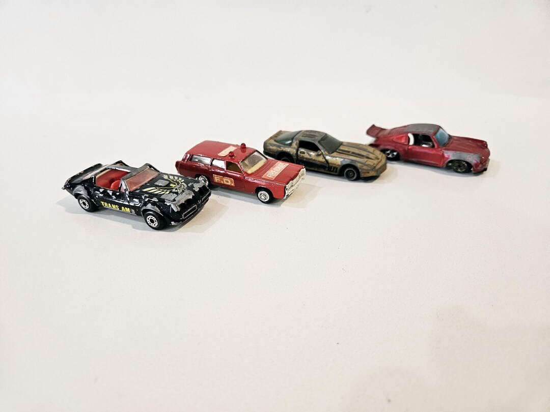 Vintage Diecast Toy Car Lot (4) • Worn Patina Playart, Summer, Zylmex ...
