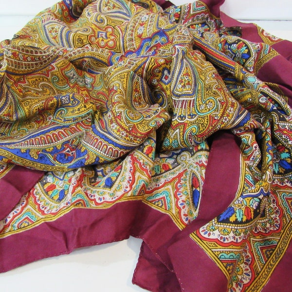 Green Paisley Scarf - Etsy